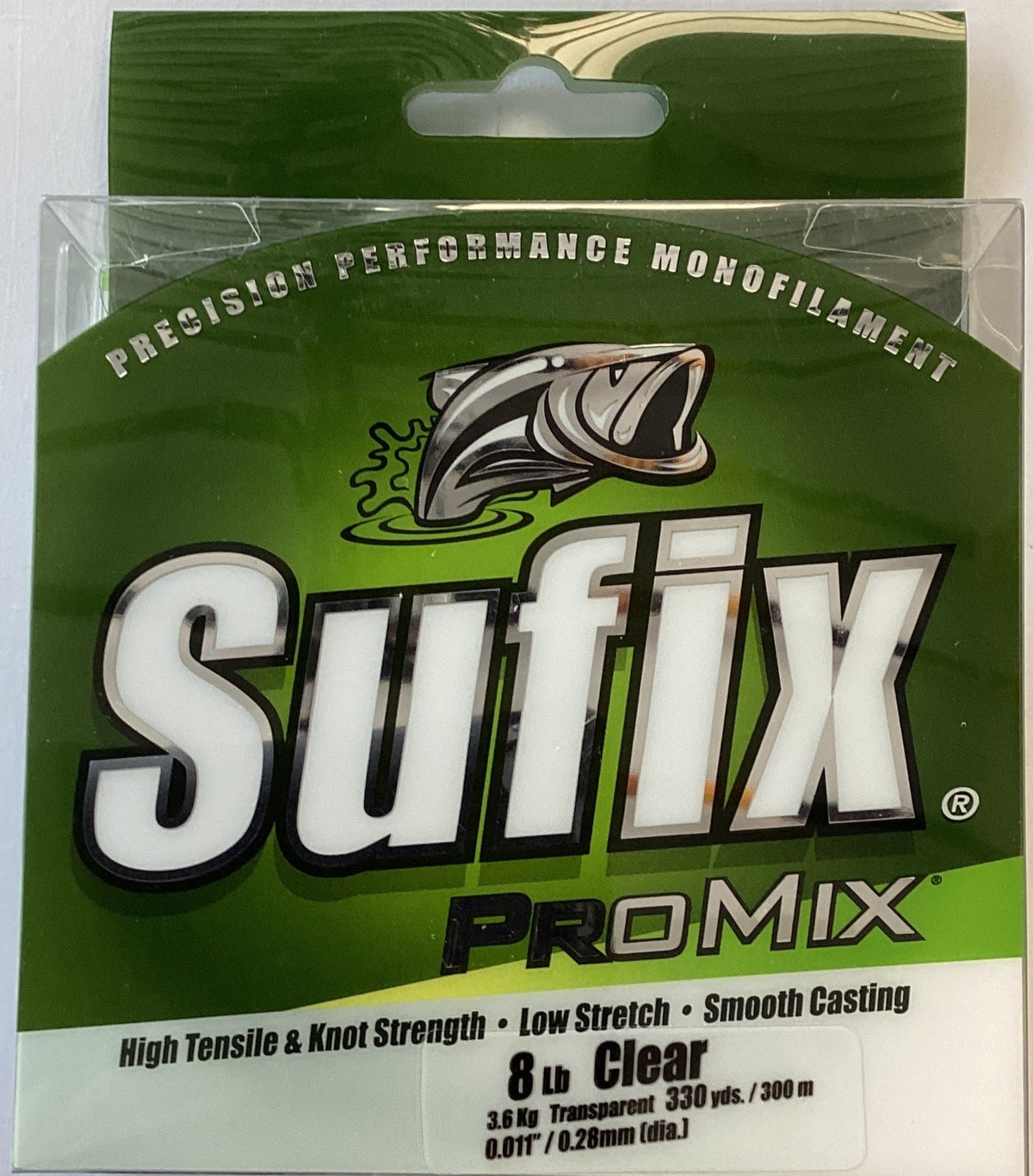 Sufix 602-008C ProMix Monofilament Line 8lb 330yd Clear Boxed — Kohr Crabbing Supplies