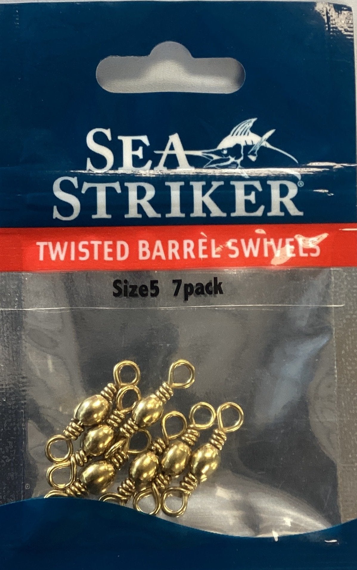 Sea Striker SSTBSBR-5 Twisted Barrel Swivel Size 5 Brass 7 pack — Kohr ...