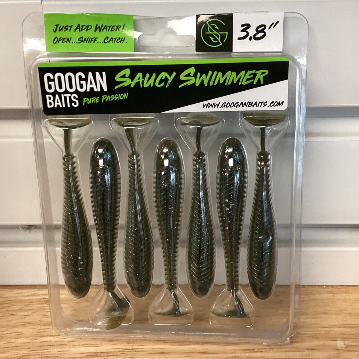 Googan Swimmer 3.8", Electric Shad — Kohr Crabbing Supplies