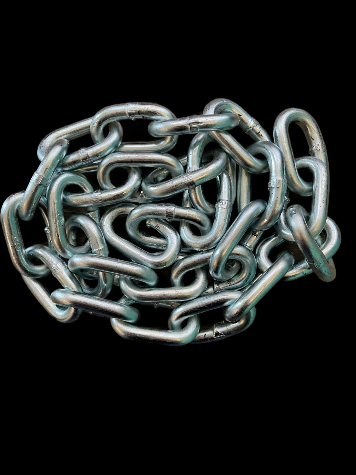 3’ x 5/16” Grade 30 Proof Zinc Plated Chain — Kohr Crabbing Supplies